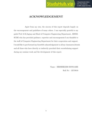A SEMINAR REPORT ON GOOGLE DRIVERLESS CAR | PDF