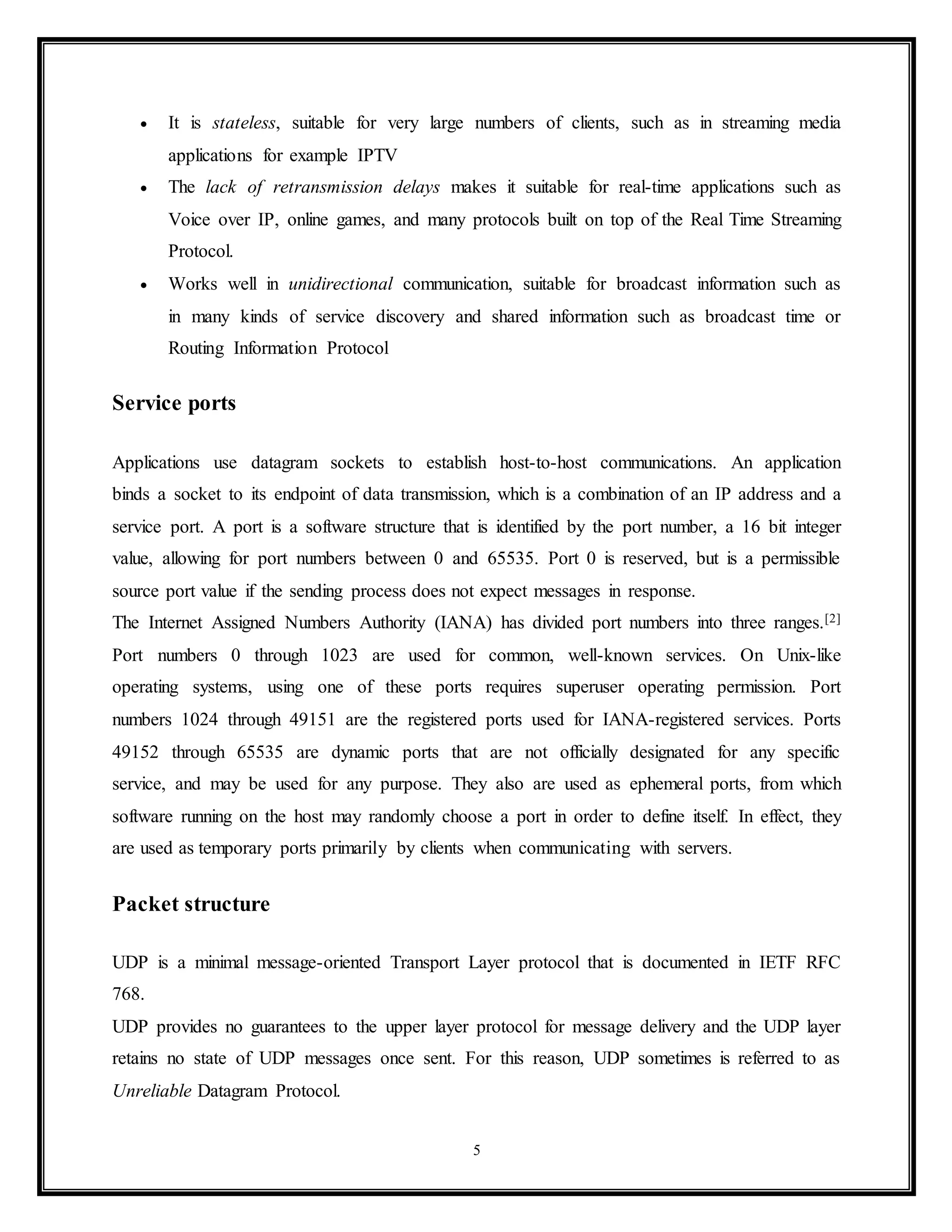 User datagram protocol | DOC