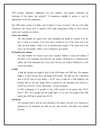 User datagram protocol | DOC | Internet | Computing