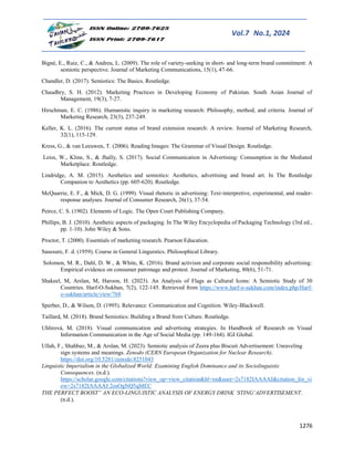 A SEMIOTIC ANALYSIS OF MULTINATIONAL BRAND ADVERTISEMENTS IN PAKISTAN | PDF