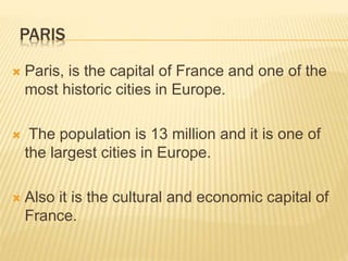 A Visit to Paris | PPTX