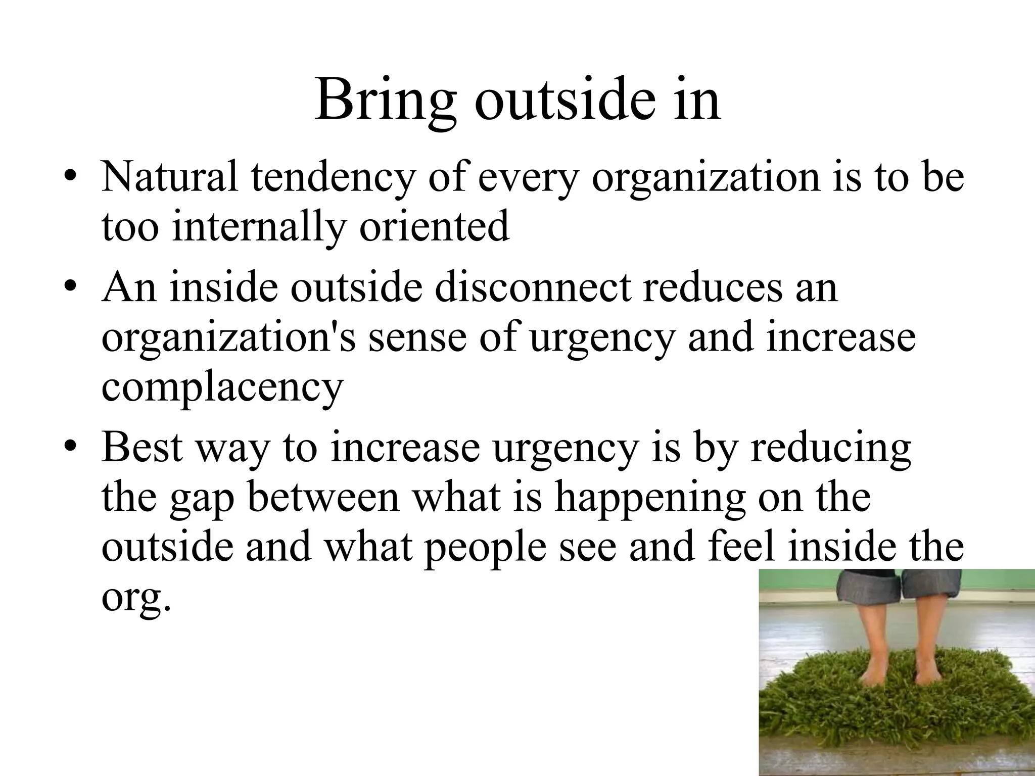 A sense of urgency | PPTX