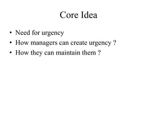A sense of urgency | PPTX