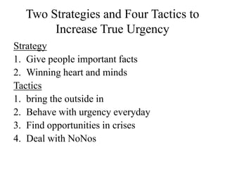 A sense of urgency | PPTX