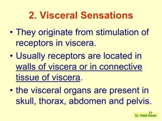 SENSORY RECEPTORS. Physiology , 1st year mbbs/bhms/etc | PDF