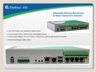 Remote BTS Monitoring Solutions | PPT