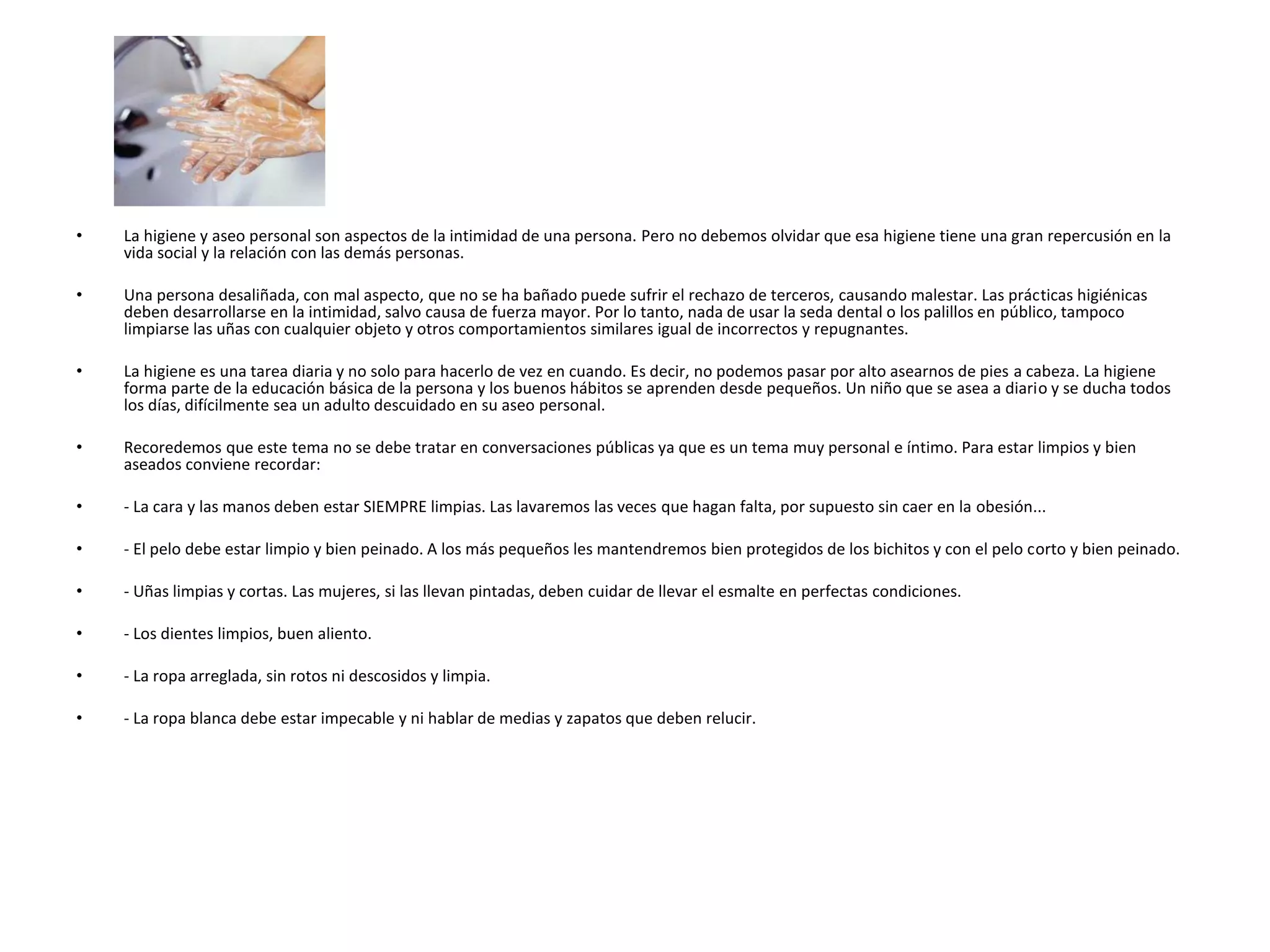 Aseo personal | PDF