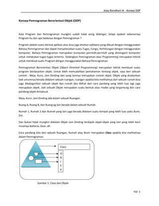 Konsep Pemrograman Berorientasi Objek | PDF