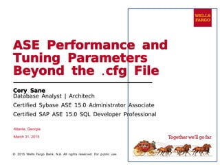 ASE Performance and Tuning Parameters Beyond the cfg File | PPT
