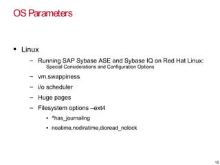 ASE Performance and Tuning Parameters Beyond the cfg File | PPT