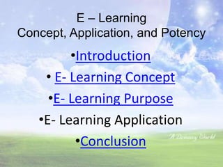 E LEARNING | PPT