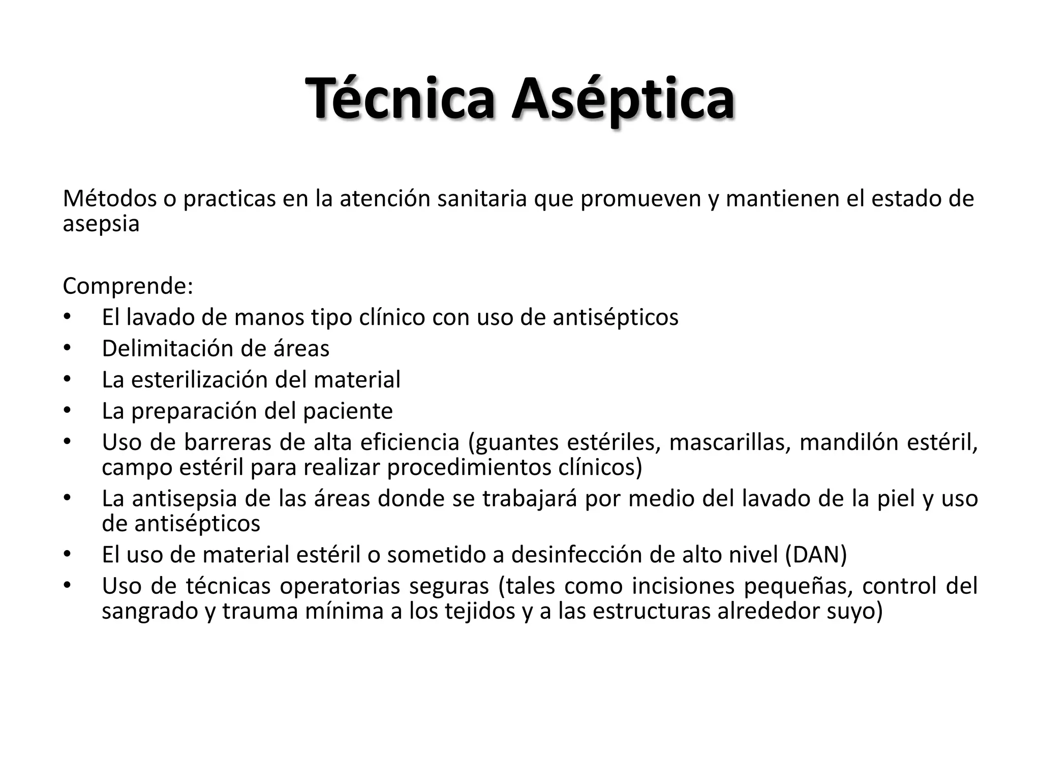 Asepsia y Antisepsia | PPTX