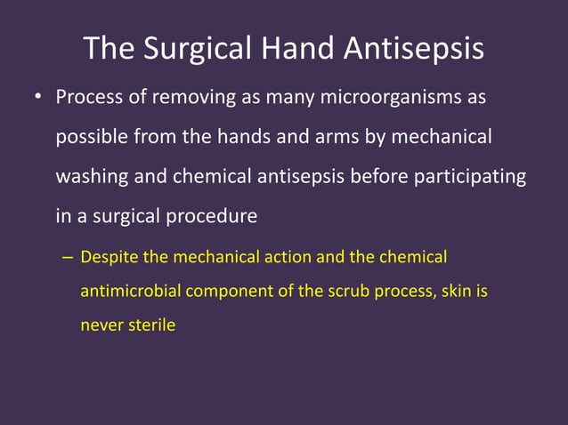 Asepsis and antisepsis | PPTX | Infectious Diseases | Diseases and ...