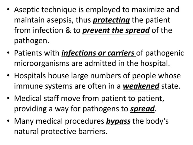 Asepsis | PPTX