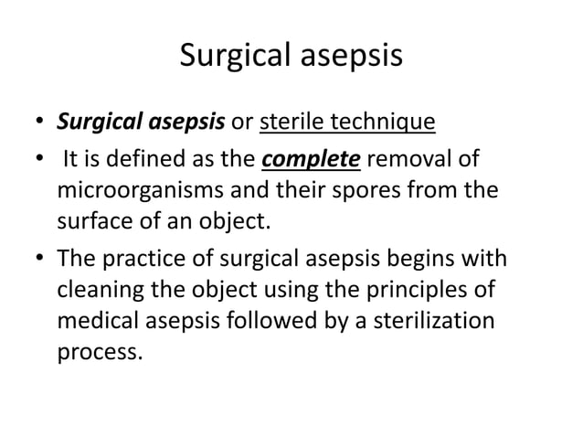 Asepsis | PPTX