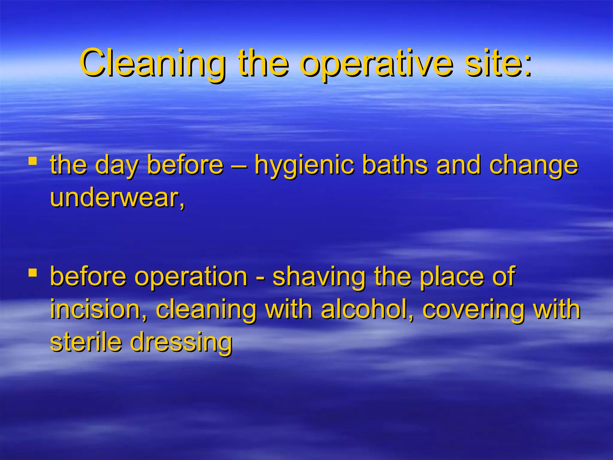 Asepsis IN SURGERY | PPT