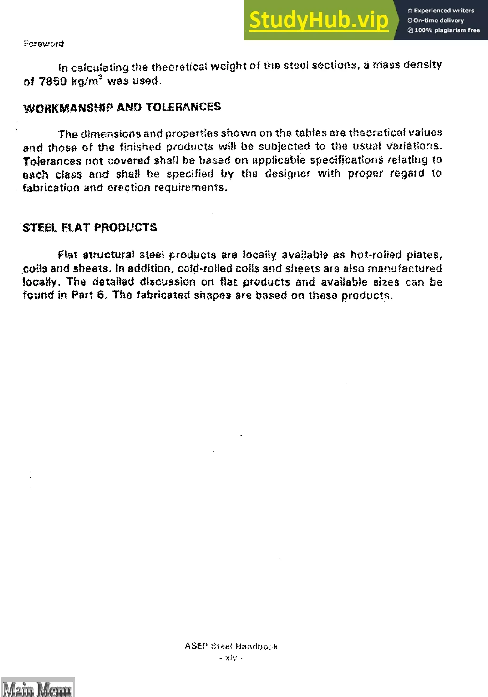 ASEP Steel Handbook | PDF