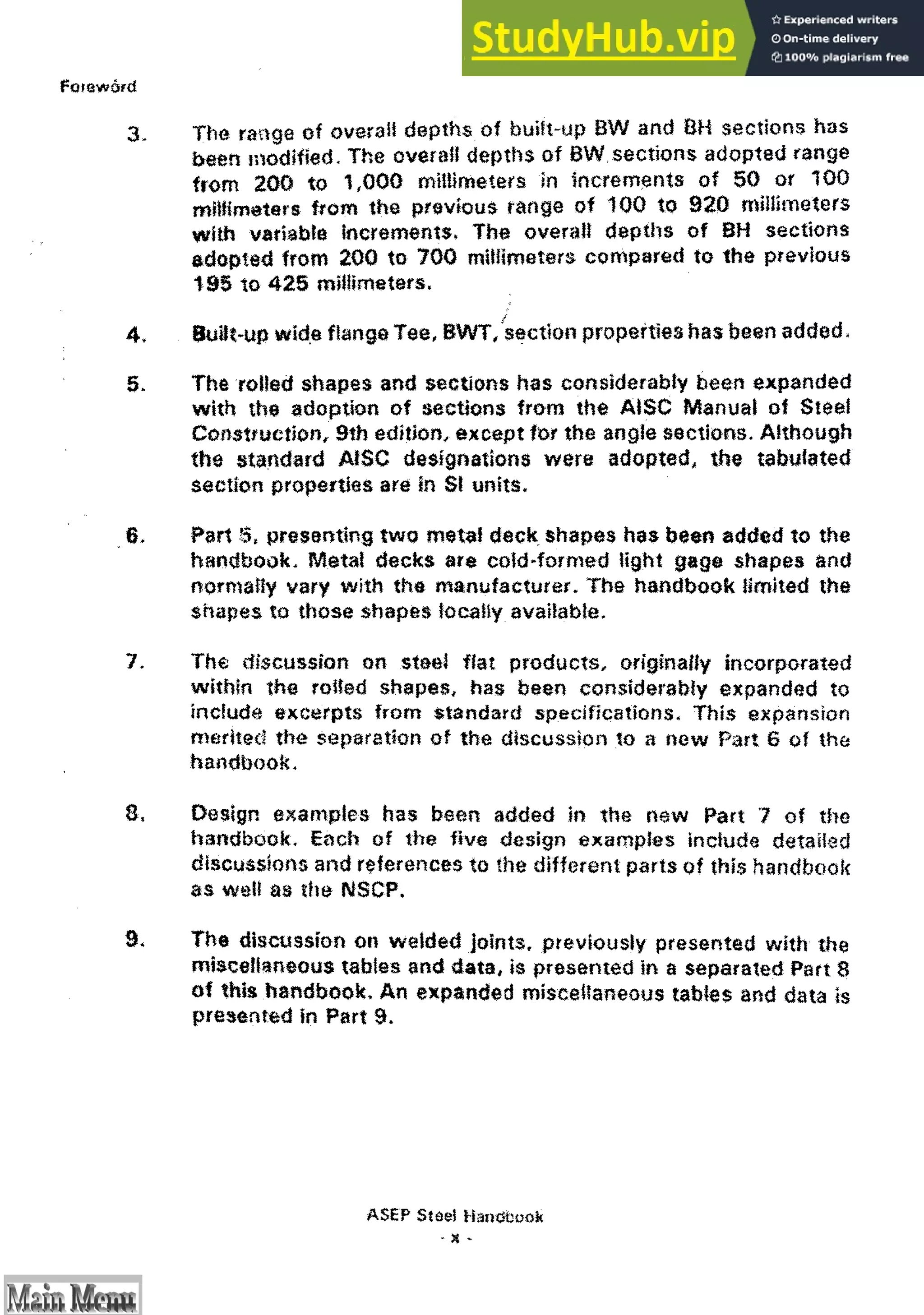 ASEP Steel Handbook | PDF