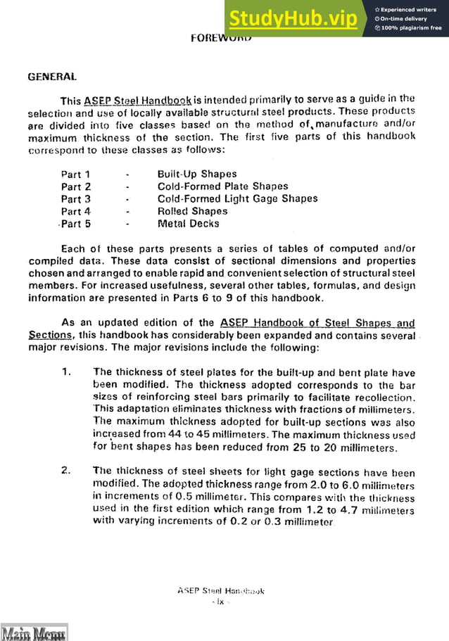 ASEP Steel Handbook | PDF