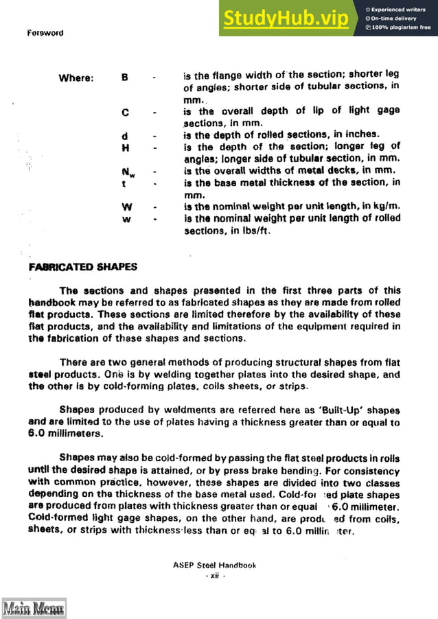 ASEP Steel Handbook | PDF