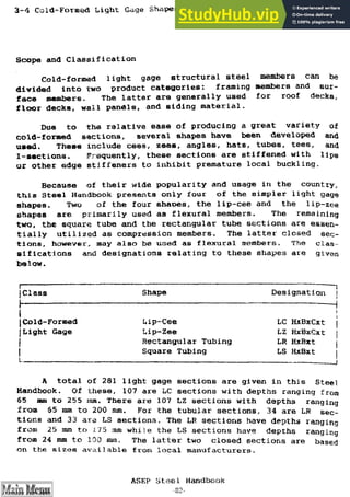 ASEP Steel Handbook | PDF