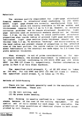 ASEP Steel Handbook | PDF