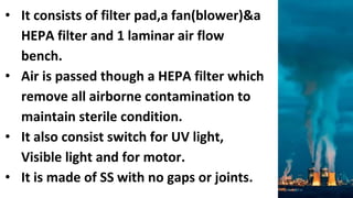 Aseptic area Unit 4 B pharm microbiology | PPTX