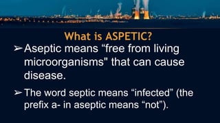 Aseptic area Unit 4 B pharm microbiology | PPTX