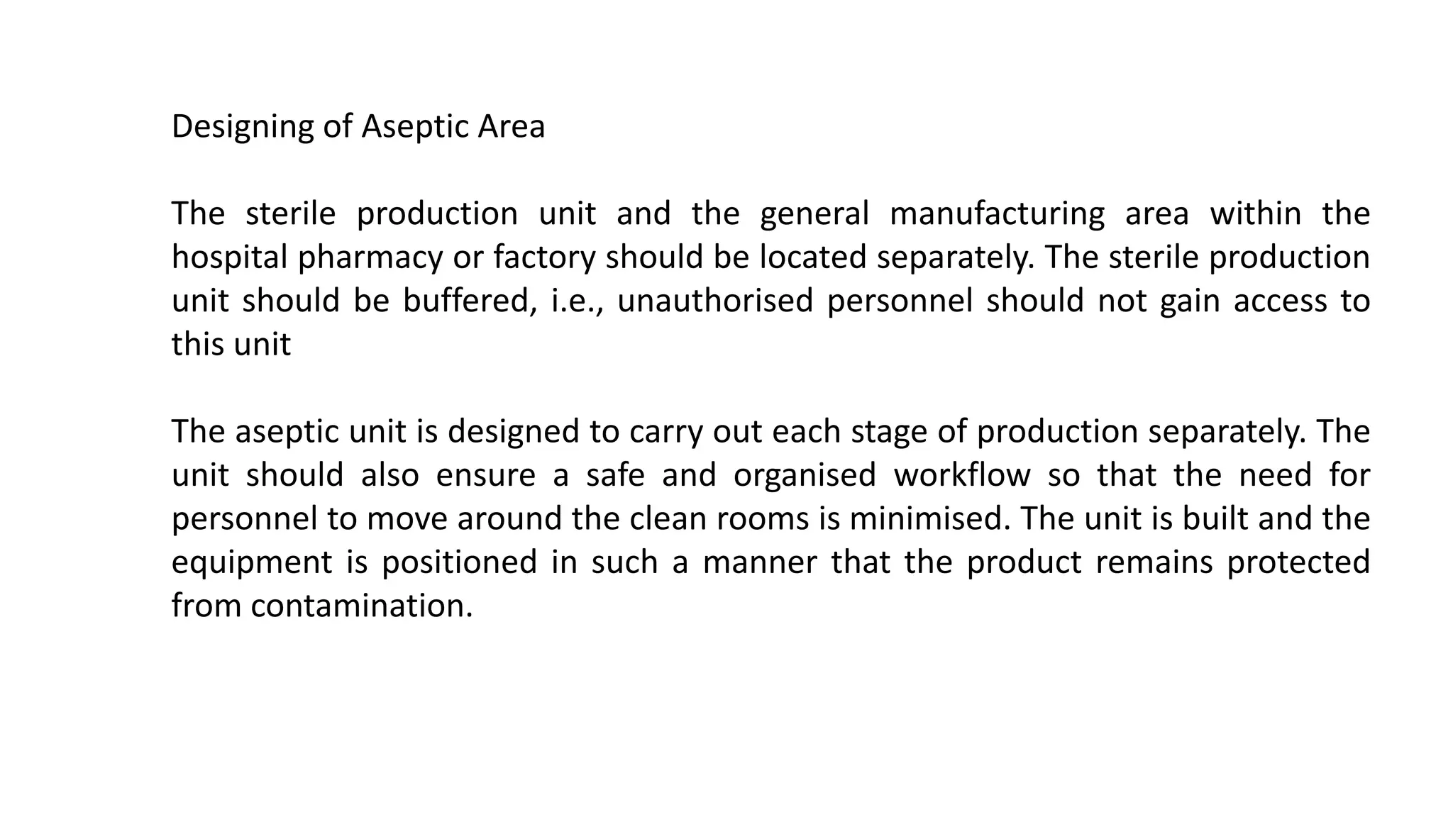 Role and importance of asceptic area for microorganisms transferASEPTIC AREA .pptx