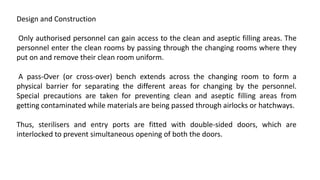 Role and importance of asceptic area for microorganisms transferASEPTIC ...