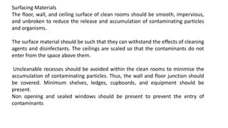 Role and importance of asceptic area for microorganisms transferASEPTIC ...