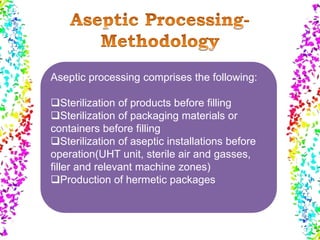 Aseptic packaging | PPTX