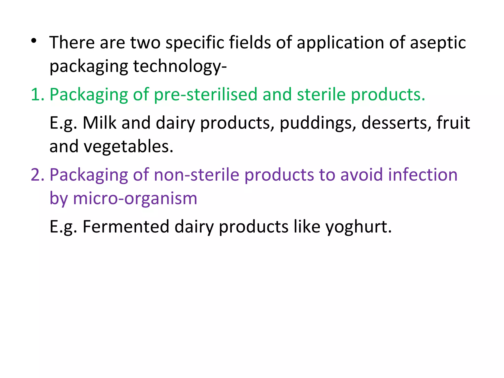 Aseptic packaging | PPT