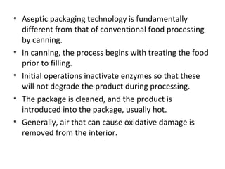 Aseptic packaging | PPT