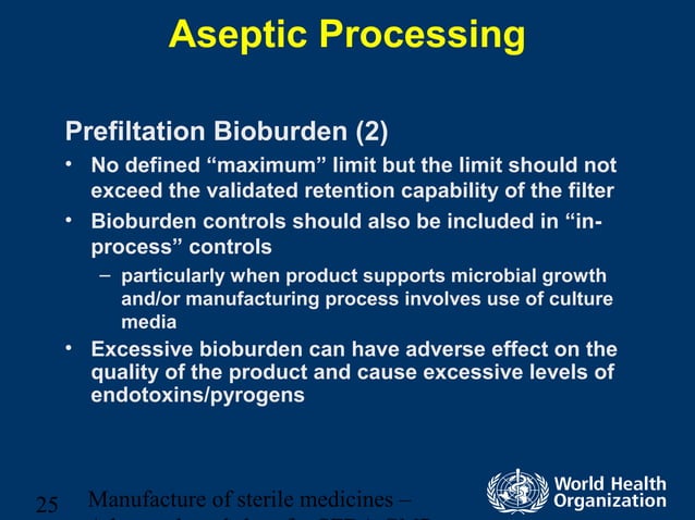 Aseptic processing