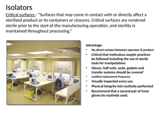 ASEPTIC PROCESSING - CONTAMINATION CONTROL.pptx