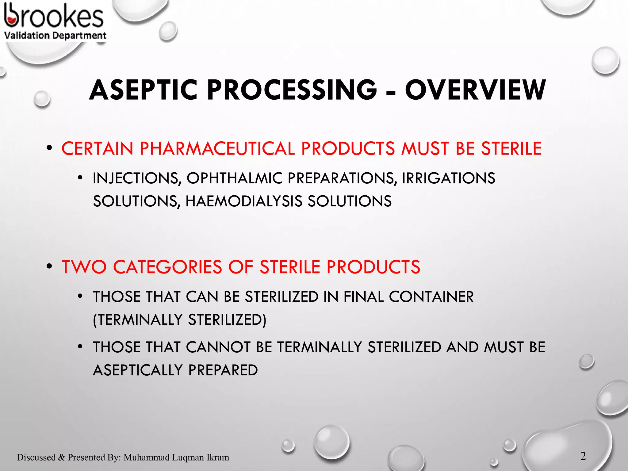 Aseptic Processing & Media Fill | PDF