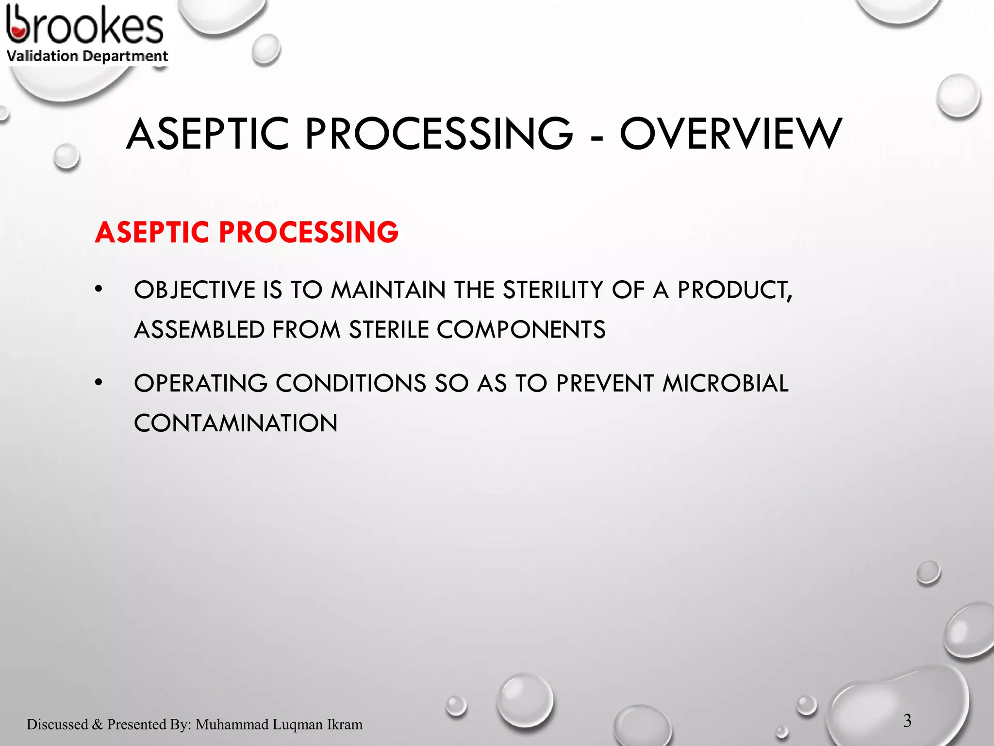 Aseptic Processing & Media Fill | PDF