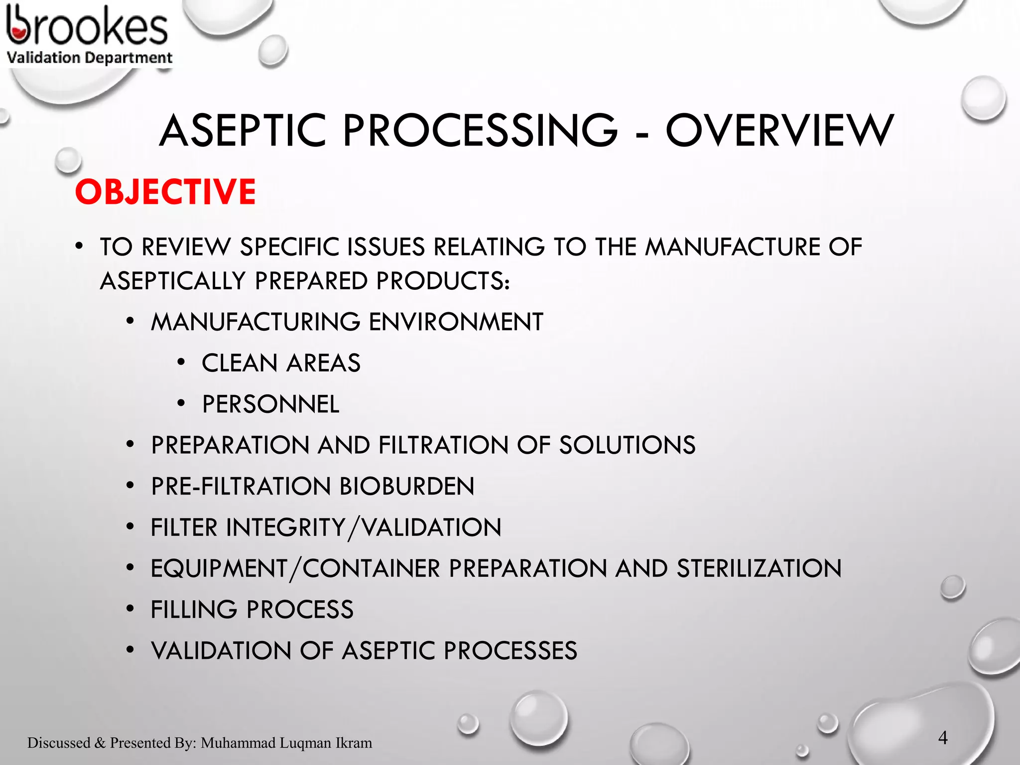Aseptic Processing & Media Fill | PDF