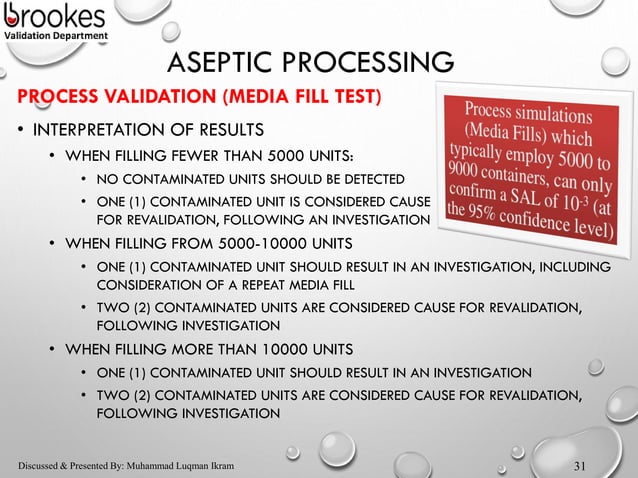 Aseptic Processing & Media Fill | PDF | Manufacturing Industry | Industries
