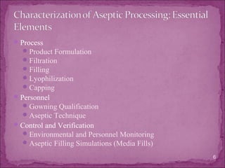 Aseptic processing operation | PPT