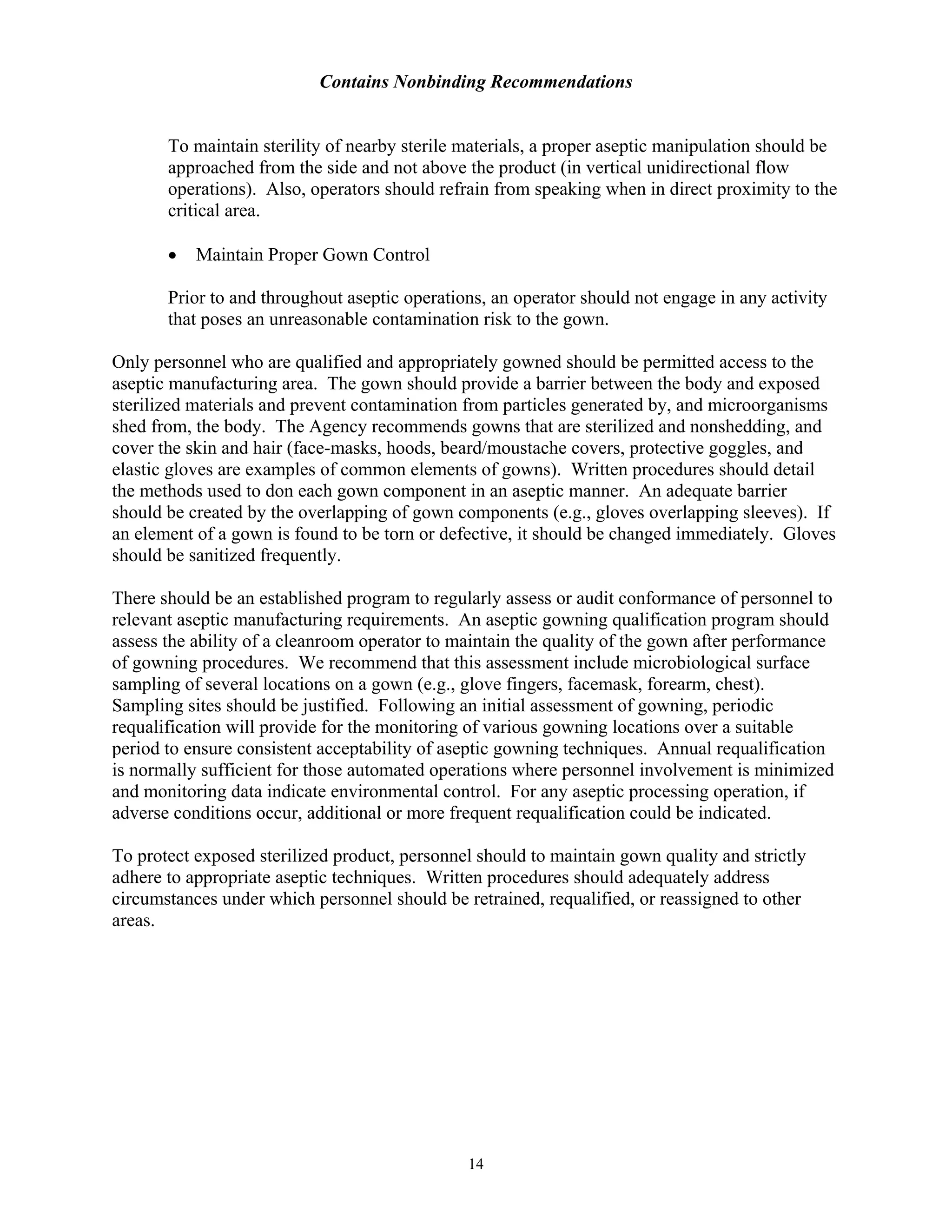 Aseptic Processing Us Fda Pdf 6252