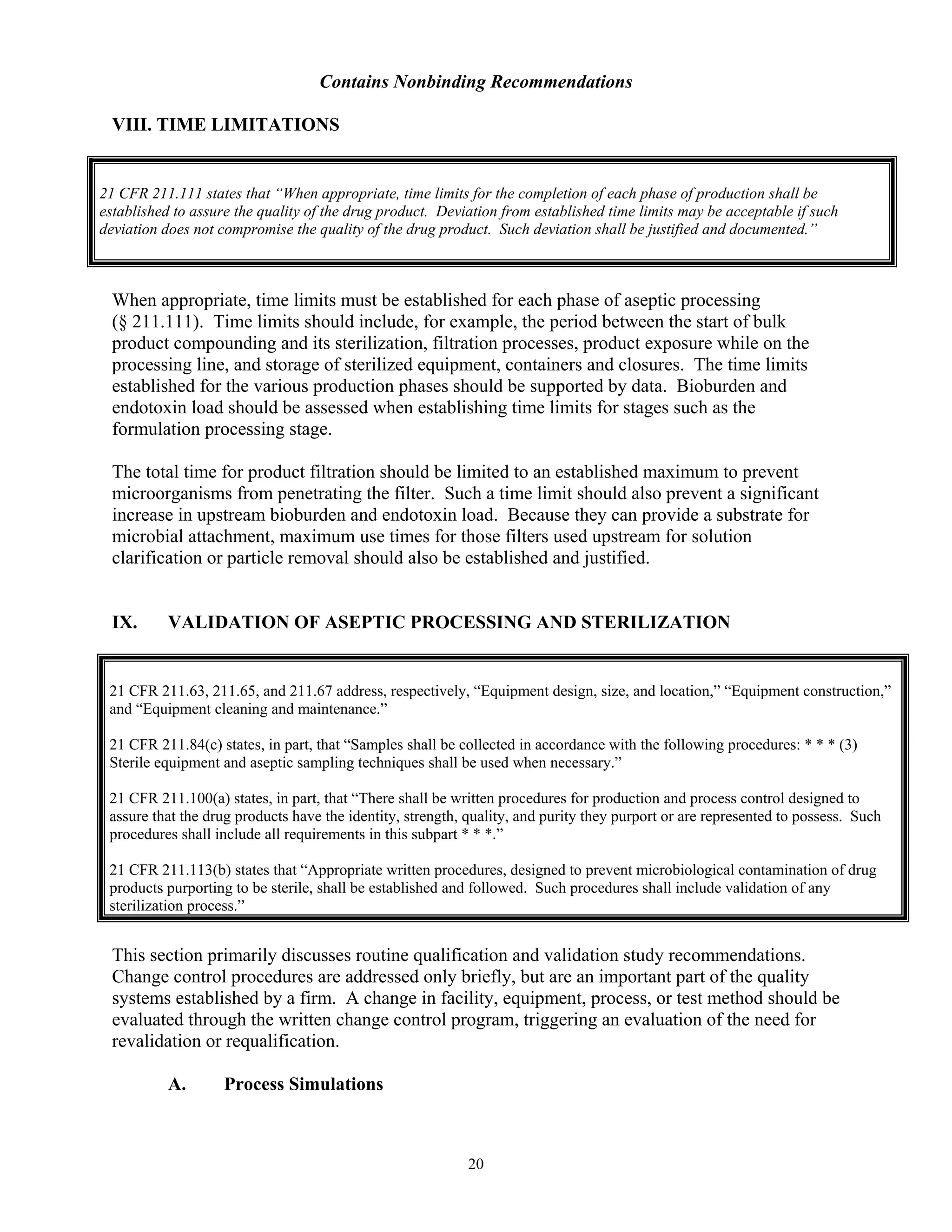 Aseptic processing us fda | PDF
