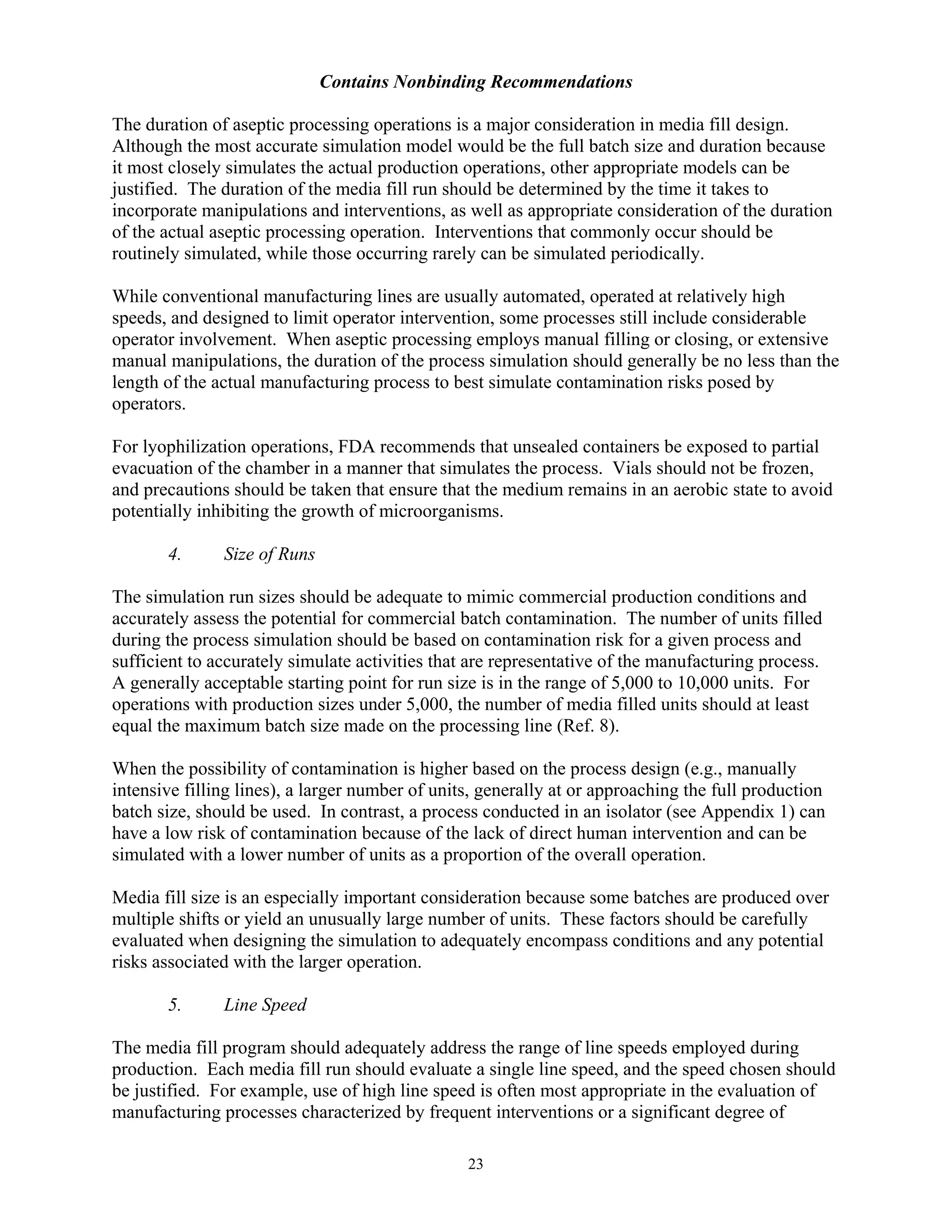 Aseptic processing us fda | PDF