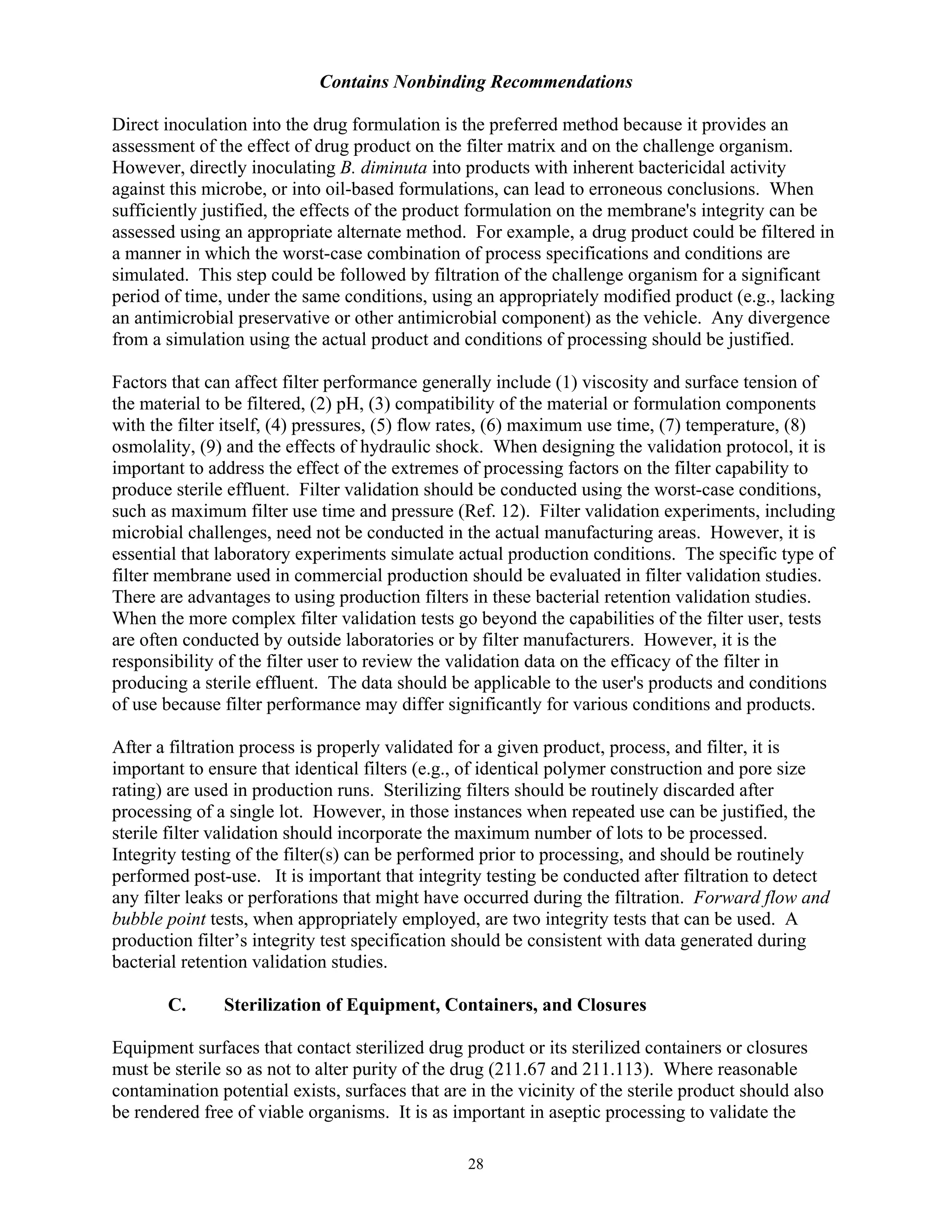 Aseptic processing us fda | PDF