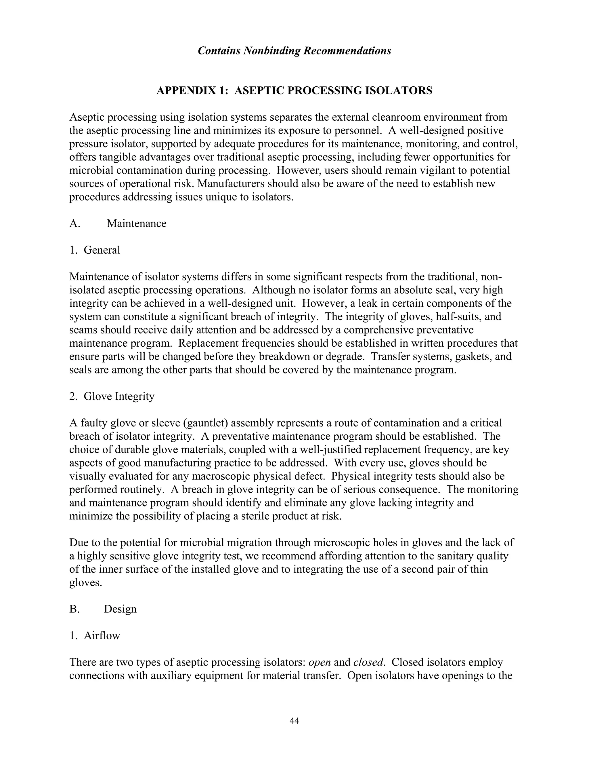 Aseptic processing us fda | PDF