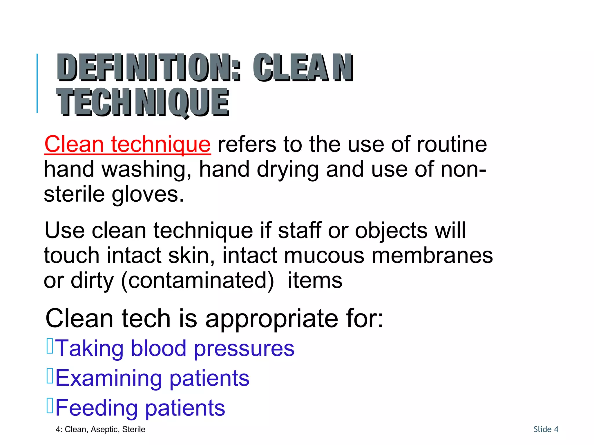 Aseptic technique | PPT