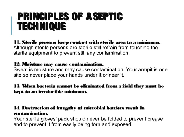 Aseptic technique | PPT