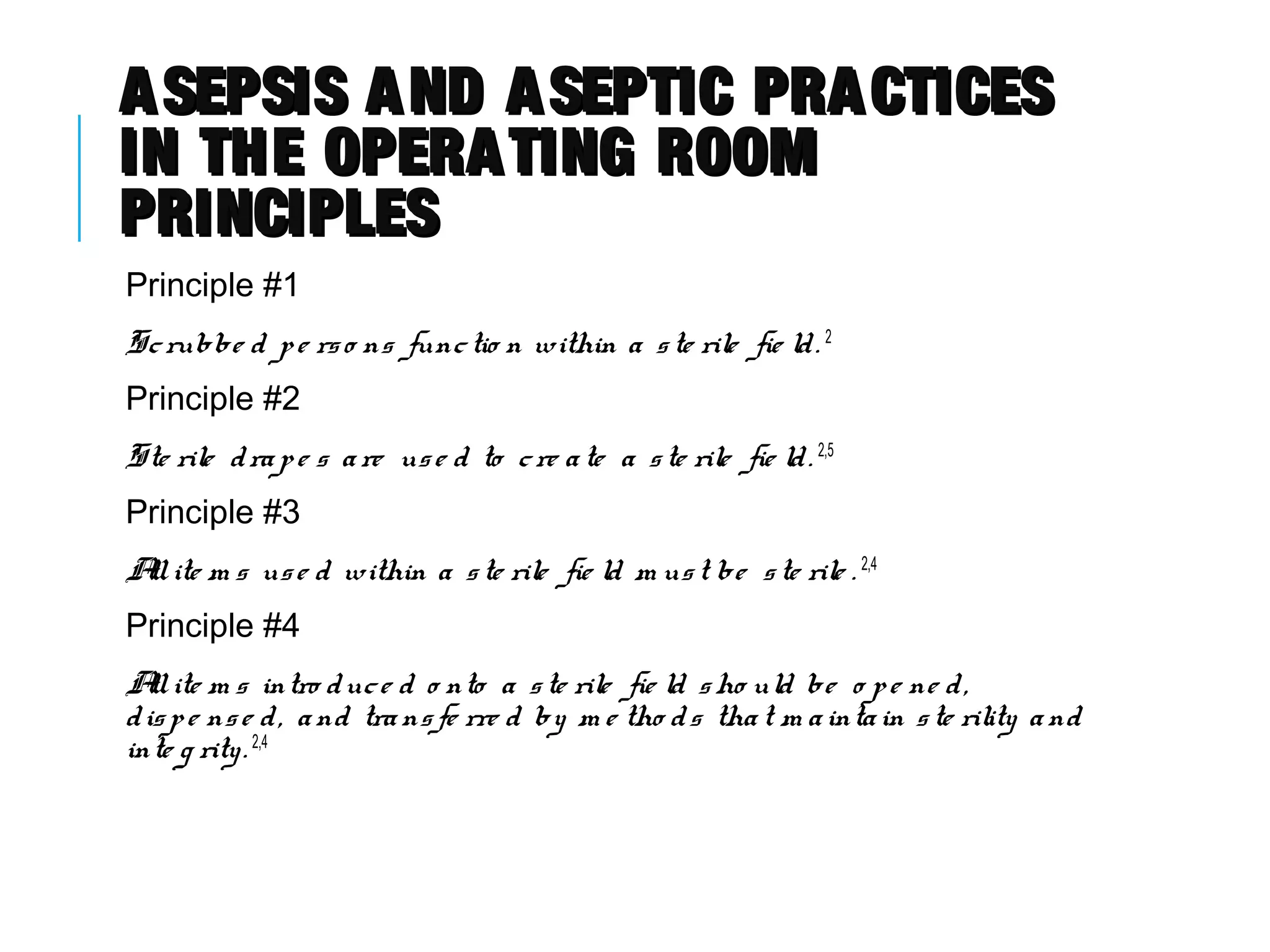 principles of Aseptic | PPT