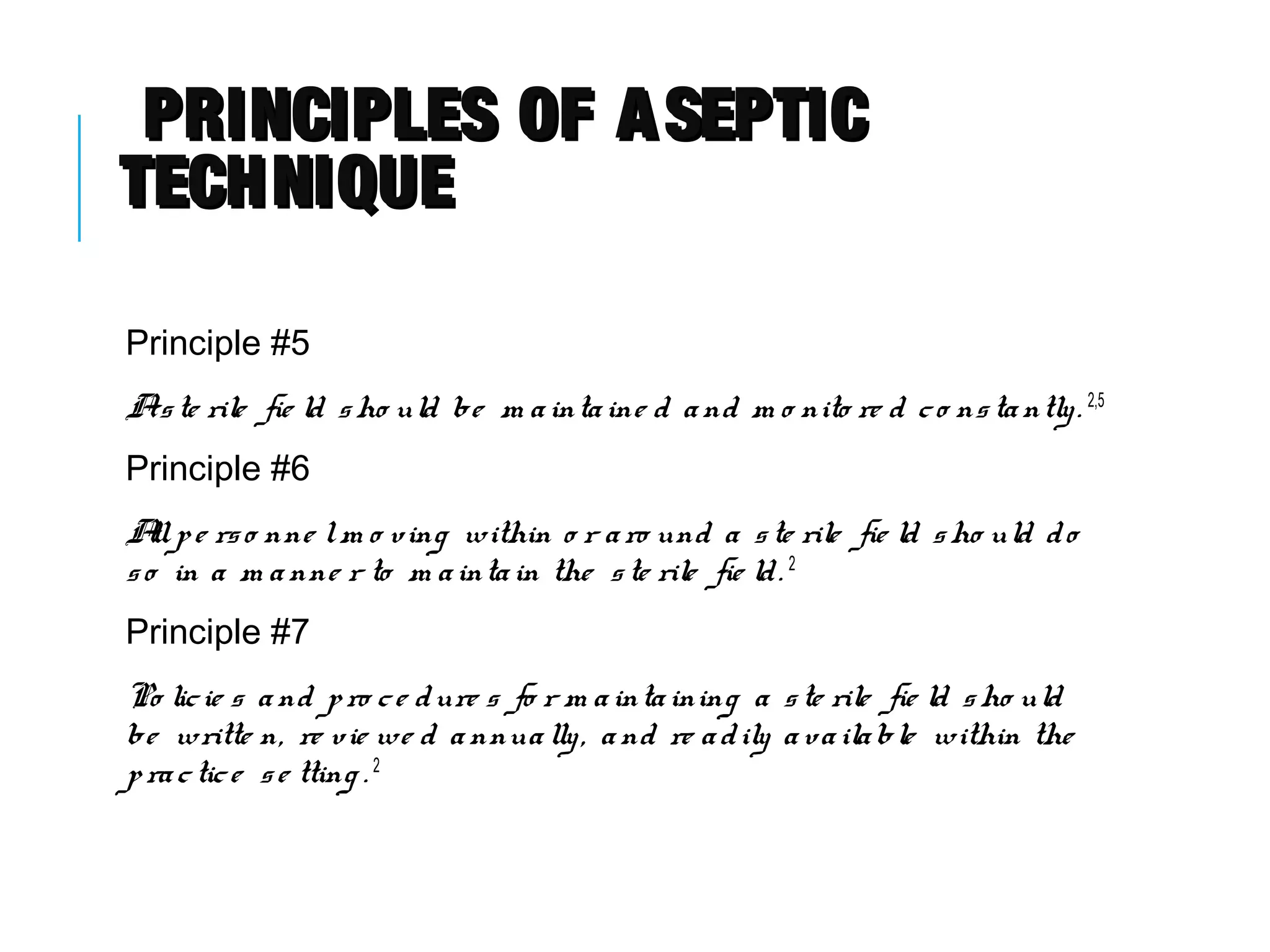 principles of Aseptic | PPT